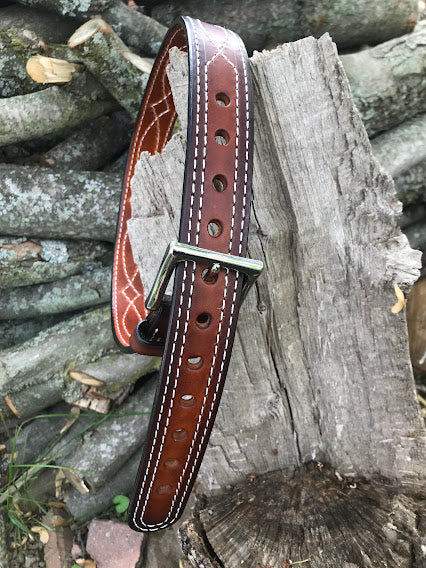 Double Thick- Gun Belt- Gunslinger Stitched – Black Swamp Leather ...